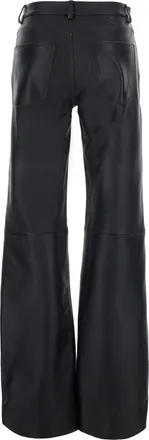 Mauro Grifoni Leather Trousers - Black