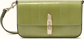 Furla Iride Umh&auml;ngetasche Mini Toni Avocado Exotisches Leder Watersnake Damen
