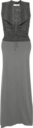 Aya Muse robe longue Caius - Gris