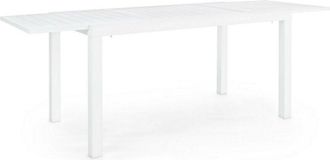 BIZZOTTO Bizzotto - Table de jardin extensible 140/210 cm en aluminium blanc - louna
