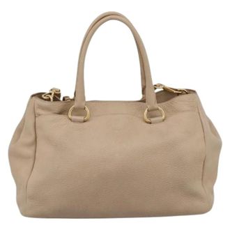 Prada Sac cabas vintage Pre-owned - Femme - Pre-owned - Beige - Taille: ONE Size