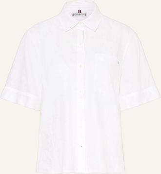 Tommy Hilfiger Hemdbluse Aus Leinen weiss