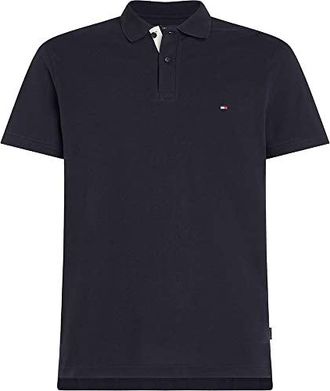 Tommy Hilfiger Polo Manches Courtes Homme Regular Fit, Bleu (Desert Sky), XS