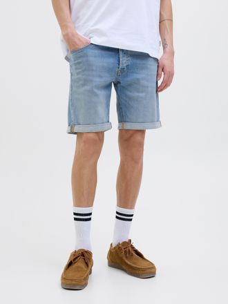 Jack & Jones Shorts JACK & JONES JJIRICK JJORIGINAL SHORTS SQ 330, Herren, Gr. XS, N-Gr, blau (blau denim), Denim/Jeans, Obermaterial: 76% Baumwolle, 22% Polyester