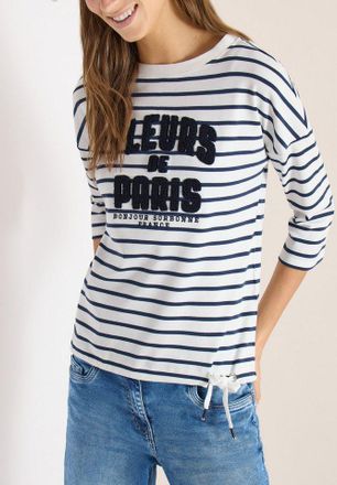 Cecil 3/4-Arm-Shirt mit Schriftzug