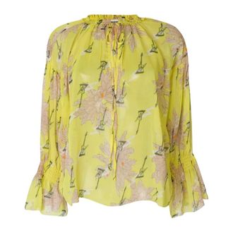 Zadig&Voltaire Talisa Blossom Tunika - - Blouses & Shirts - Damen - Gelb - S