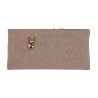 Philosophy di Lorenzo Serafini Femme, Accessoires, Beige, Taille: ONE Size &Eacute;charpe Beige avec D&eacute;tail en M&eacute;tal Dor&eacute;