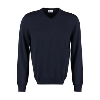 THE (ALPHABET) Rundhals-Pullover - - Knitwear - Herren - Blau - XL