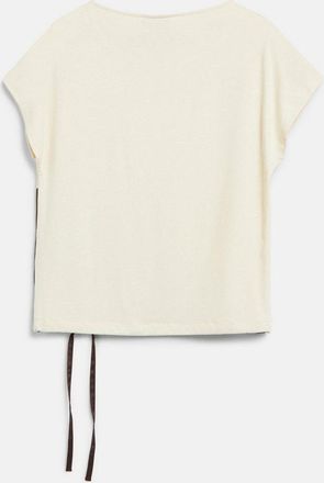 s.Oliver Kurzarmshirt T-Shirt T-Shirt im Fabricmix mit regulierbarem Saum