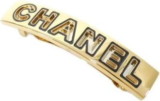 Chanel Pre-owned Barrette Abd670 - Femme - Pre-owned - Jaune - Taille: ONE Size