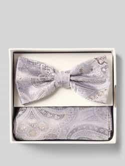 Prince Bowtie Fliege und Einstecktuch im Set aus reiner Seide