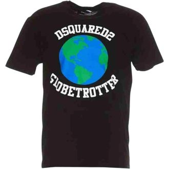 Dsquared2 Stylisches T-Shirt - - Tops - Herren - Schwarzk - M