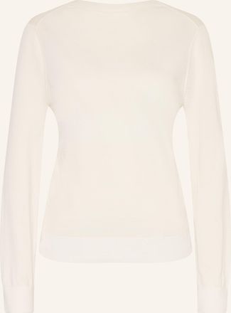 HUGO BOSS Pullover Fasebackardi Mit Seide weiss