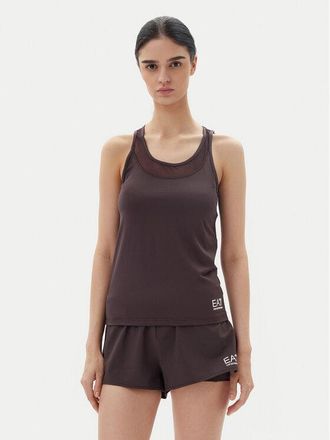 Emporio Armani Technisches T-Shirt 7W000237 AF12509 U6278 Braun Regular Fit