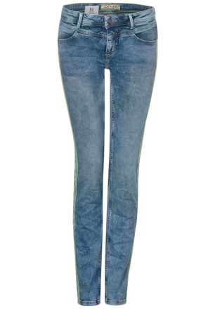 Street One Damen 372803 Jane Casual Fit Slim Jeans, Blau (Mid Blue Soft Green Cast 12187), W30/L30 (Herstellergr&ouml;&szlig;e: 30)