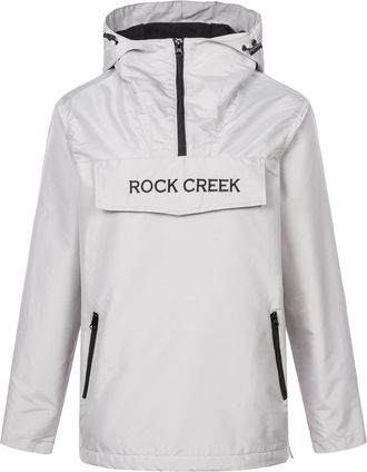 Rock Creek Damen &Uuml;bergangs Jacke Outdoor Jacke Windbreaker &Uuml;bergangsjacke Anorak Kapuze Regenjacke Winterjacke Damenjacke Jacket D-474 Grau 2XL