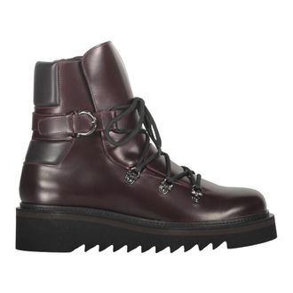 Ferragamo Stilvolle Lederstiefeletten - - Shoes - Damen - Rot - 39 1/2 EU
