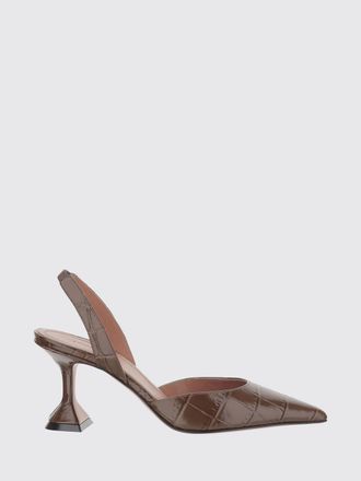 Amina Muaddi Escarpin Femme couleur Marron