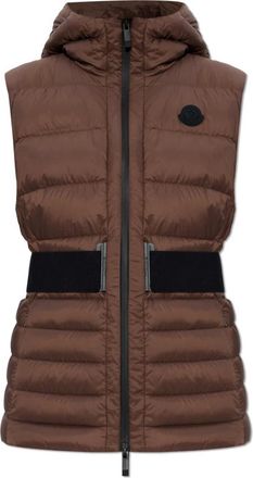 Moncler Femme, Vestes, Brun, Taille: 38 FR Melia Down Vest