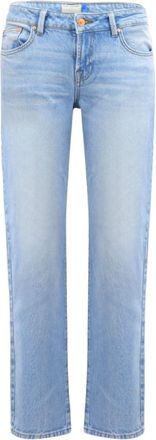 LTB Jeans Damen Fallon 300 - Straight Mid Rise Basic-5-Pocket Light Wash Blau aus Baumwollmischung - Größe W31L36