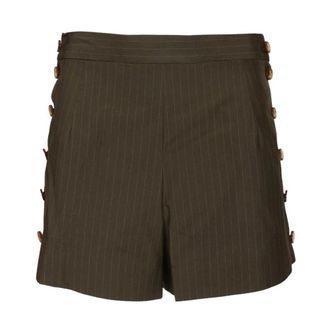 Vivienne Westwood Elle Button Shorts - - Shorts - Damen - Gr&uuml;n - S