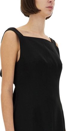 Givenchy Crepe and Satin Dress - Black