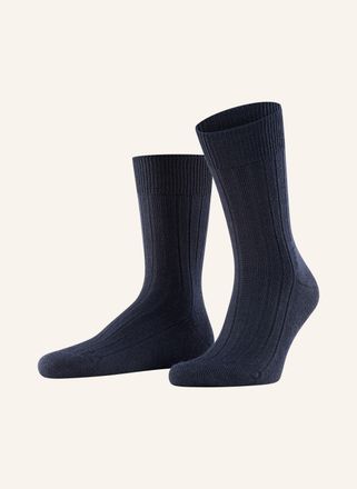 Falke Str&uuml;mpfe Teppich Im Schuh Aus Merinowolle blau