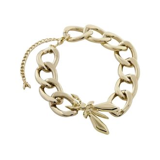 Patrizia Pepe Maxi Chain Fly Necklace - Femme - Accessoires - Jaune - Taille: ONE Size