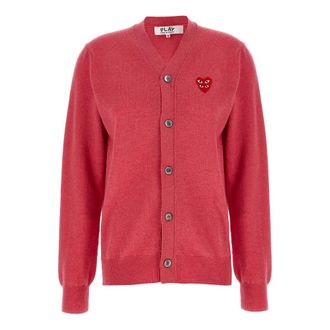 Comme Des Gar&ccedil;ons Woll-M&eacute;lange-Cardigan - - Knitwear - Damen - Rosa - M