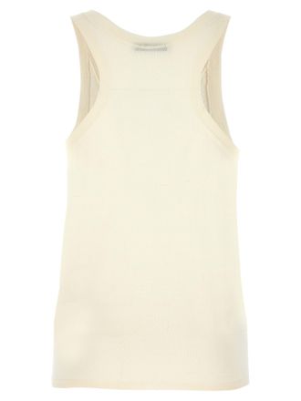 Max Mara Womens White Cashmere Tank Tops