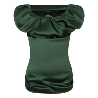 Vivienne Westwood Femme, Blouses et Chemises, Vert, Taille: 36 FR Top sans manches