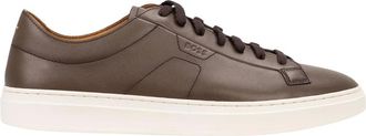 HUGO BOSS Homme, Chaussures, Brun, Taille: 42 EU Baskets basses en cuir