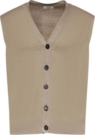 Mauro Grifoni Homme, Pulls, Beige, Taille: L Sleeveless Tricots