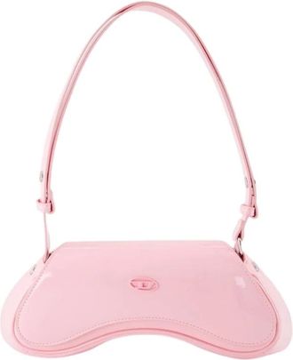 Diesel Femme, Sacs, Rose, Taille: ONE Size Sac &agrave; bandouli&egrave;re rose synth&eacute;tique avec rabat