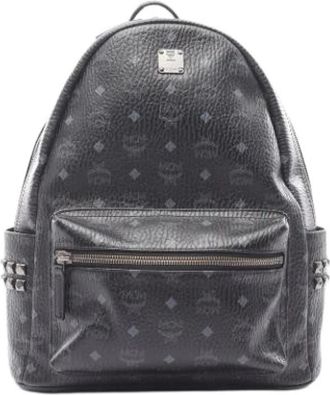 MCM unisex, Pre-owned, Noir, Taille: ONE Size Sac à dos en toile Pre-owned