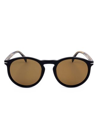 Eyewear by David Beckham lunettes de soleil &agrave; monture ronde - Noir