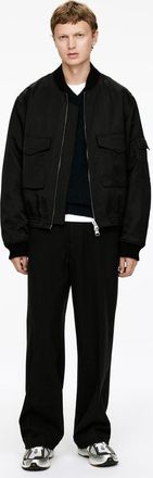 Arket Leicht Gefütterte Nylonjacke -Schwarz