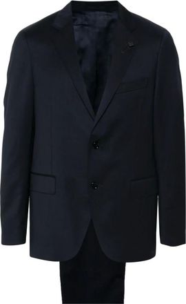 Lardini Homme, Costumes, Bleu, Taille: M Veste de Costume en Laine Bleue