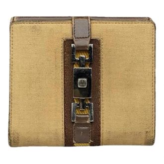 Gucci Pre-owned Baumwoll-Portemonnaie - - Pre-owned - Damen - Beige - ONE SIZE