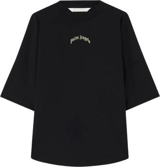 Palm Angels Femme, Tops, Noir, Taille: 36 FR T-shirt Iconic Teddy Bear