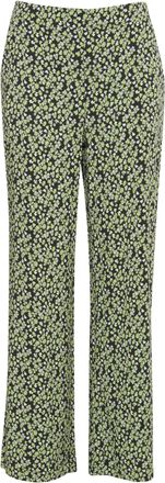 Ichi IHAYA PA Damen Hose Stoffhose Eingrifftaschen Gemustert leicht elastisch Regular Fit, Größe:40, Farbe:Sprucestone Flower AOP (203007)