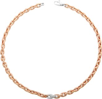 Orphelia Damen-Collier Fantasie teilvergoldet Zirkonia transparent Rundschliff 46 cm-ZK-7159