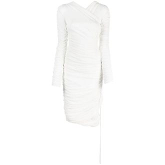 Khaite Das Arabella Midikleid mit Raffungen - - Dresses - Damen - Wei&szlig; - S