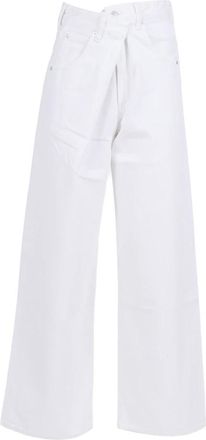 A Gold E Femme, Jeans, Blanc, Taille: W25 Vana Fold Jeans