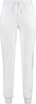Thom Browne Jogginghose mit Logo-Streifen - Weiß