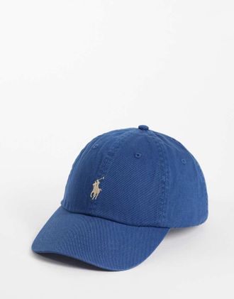 Polo Ralph Lauren Casquette de baseball en serg&eacute; &agrave; logo embl&eacute;matique - Bleu marine rustique