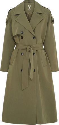 Notyz Notyz, Femme, Manteaux, Vert, Taille: 40 FR Trench-coat Classique