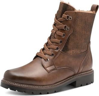 Tamaris WL Lace Boot 1-26292-45 Bottes de neige pour femme, cognac Comb, taille 42 EU, Cognac Comb, 42 EU