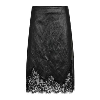 Co'Couture Femme, Jupes, Noir, Taille: 42 FR Leather Skirts