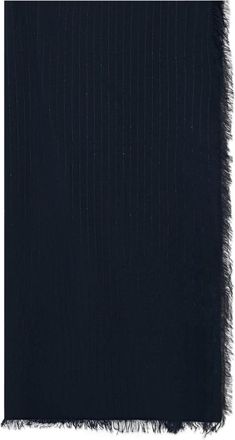 Fabiana Filippi Femme, Accessoires, Bleu, Taille: ONE Size &Eacute;tole en lin avec sequins